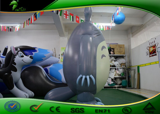 Advertising Inflatables Blow Up Model 2m Tall Cat Totoro Shaped With Smile