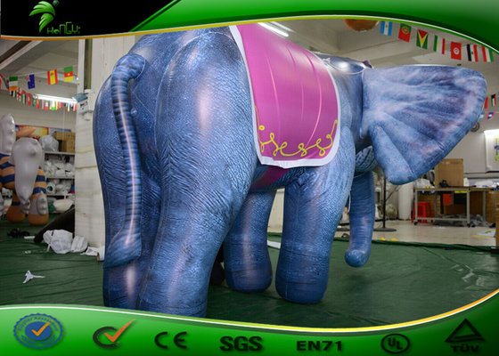 PVC 0.44mm Giant Inflatable Elephant / Inflatable Animal Cartoon For Promotion