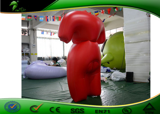 1.8m Tall Blue / White Inflatable Shapes PVC Inflatable Suit Model For Events
