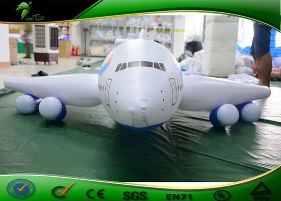 Colorful LED Inflatable Rc Blimp / Airplane Full Printing 3m Long Flying Toy For Kids