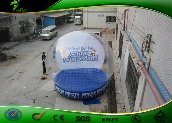 PVC Snow Globe Transparent Inflatable Human Ball For Christmas Decoration