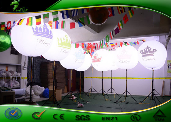 Advertising Customized Stand Inflatable LED Light Tripod Balloon With Logo Printing