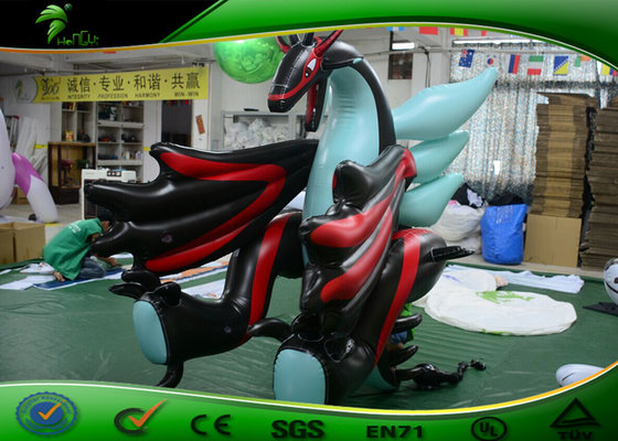 3m Long Animal Inflatable Cartoon Characters Biped Flying Dragon For Party