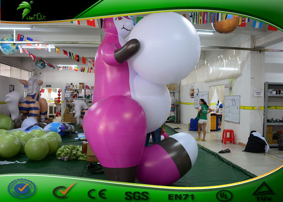 Giant Inflatabe Sexy Fox Animal / Inflatable Sexy Girl Cartoon With Big Breast