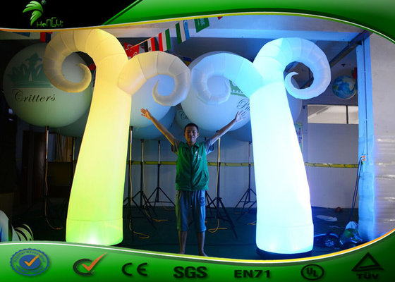 LED Advertising Inflatable Lighting Decoration / Inflatable Air Tube With Air Blower