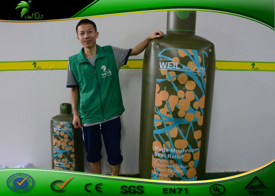 Custom Advertising Giant Inflatable Bottle / Inflatable Model With Full Printing