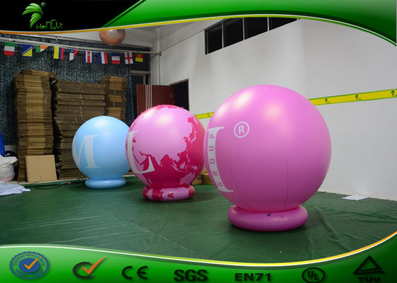 PVC Pink Inflatable Advertising Balloons Advertising Air Balloons With Fixing Ring