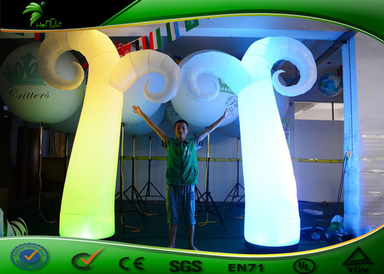 LED Color Change Inflatable Pillar With Angle 2.8m Tall Lighthouse Ballloon