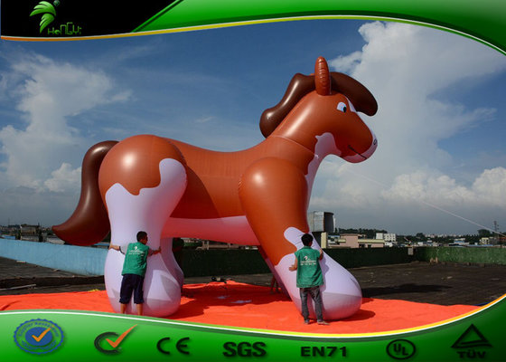Giant Brown Horse Inflatable Cartoon Characters Pony Cartoon Toys Customized