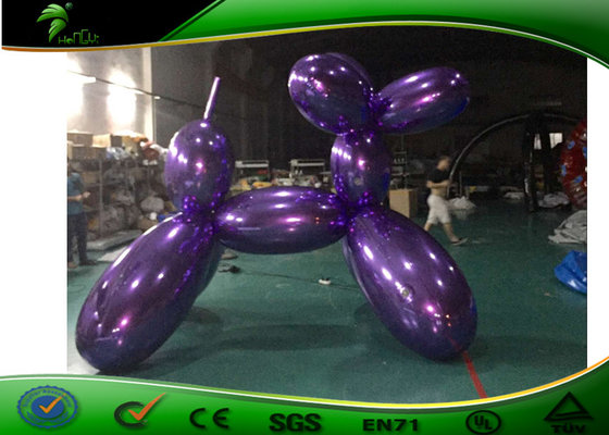 Decoration Inflatable Cartoon Characters PVC Purple Dog Inflatable Model Balloon