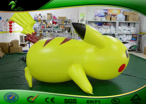 Fire Retardant Yellow Inflatable Party Animals Pokemon Cartoon For Rental