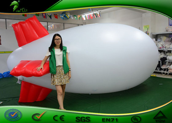 Inflatable Airship PVC Helium Balloon / Inflatable Advertising Blimps For Promotion