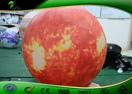 Customized 1.5M Inflatable Advertising Balloons Planet Shape Decoration Helium Balloon