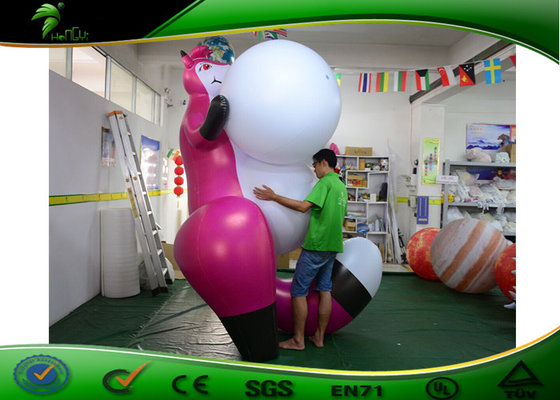 UV Printing Giant Inflatable Cartoon Characters Big Boob Sexy Fox Animal Shaped