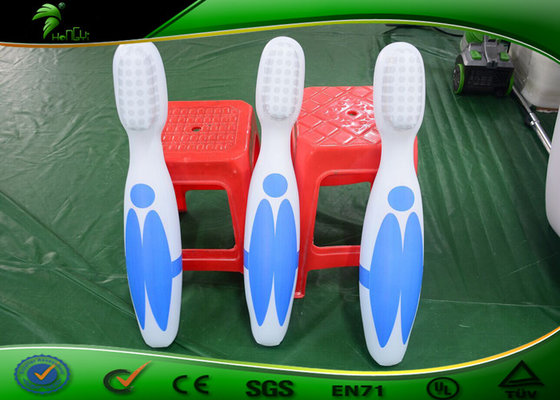 Customized PVC Inflatable Shapes Advertising Toothbrush For Promotion Display