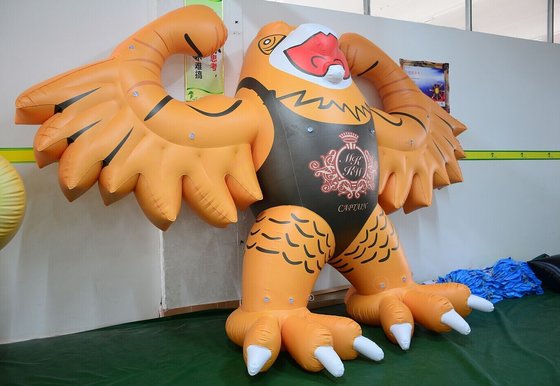 2.5M PVC Giant Inflatable Advertising Balloons American Eagle Shaped Durable