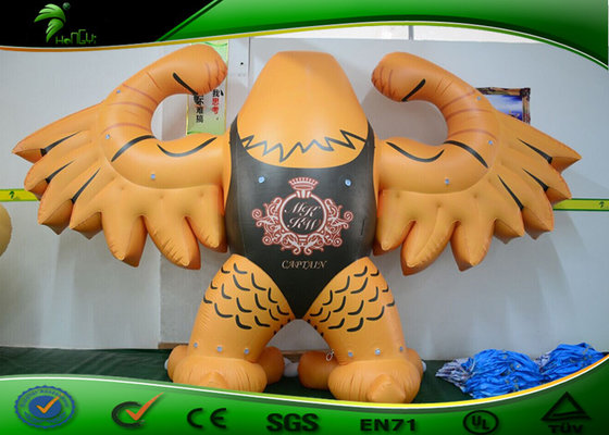 2.5M PVC Giant Inflatable Advertising Balloons American Eagle Shaped Durable