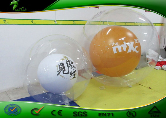 Double Layer Inflatable Advertising Balloons / PVC Balloon With Logo Printing