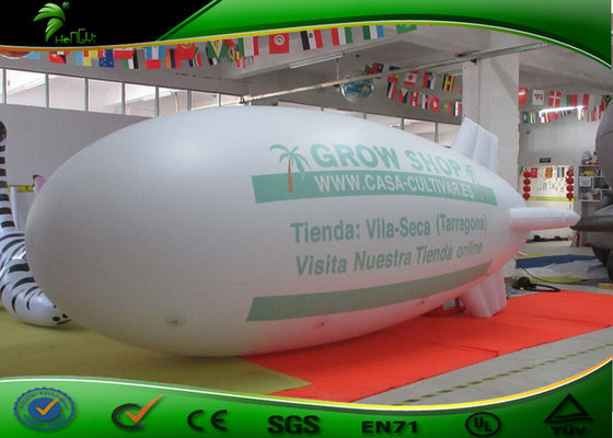 Customized Logo 5m Inflatable Blimp / Airship / Inflatable Zeppelin Helium Balloon