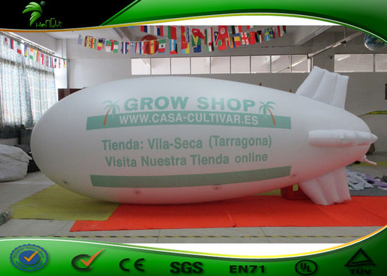 Customized Logo 5m Inflatable Blimp / Airship / Inflatable Zeppelin Helium Balloon