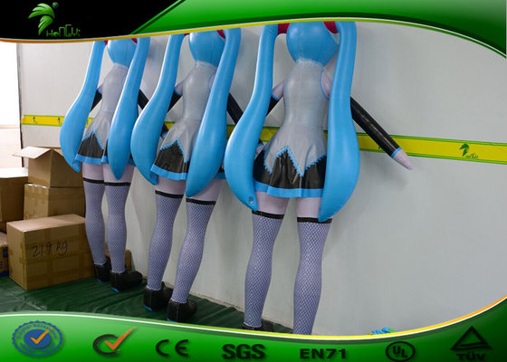 Popular Customized Inflatable Shape Sexy Anime Cartoon Girl For Party / Club