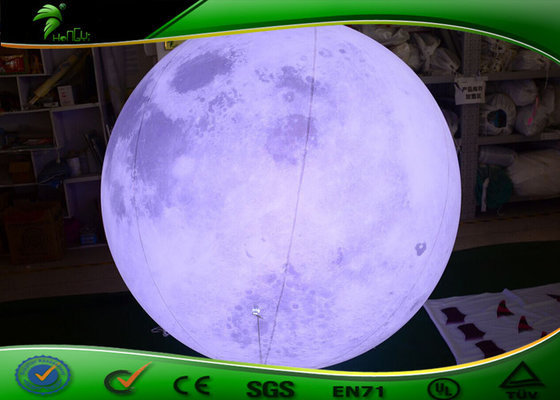 LED Lighting Inflatable Advertising Balloons / Inflatable Moon Balloon Model