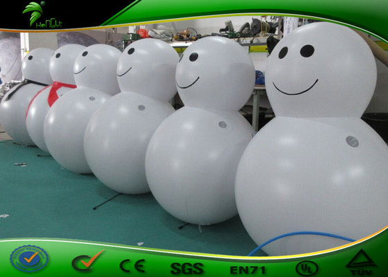 Outdoor Lovely Decoration LED Inflatable Santa Claus / Snow Man For Christmas