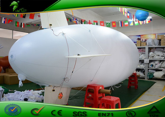 6M Long Inflatable Blimp Customized PVC Helium Blimp / RC Airship / Zeppelin