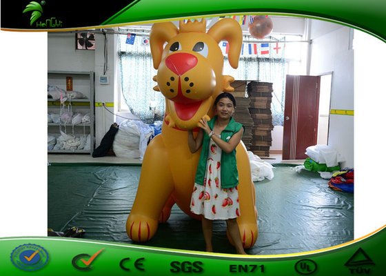 Giant PVC Promotion Inflatable Blow Up Cartoon Characters Advertising Yellow Dog
