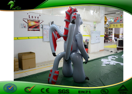 Customized Double Layer Inflatable Cartoon Characters Walking Husky Costume
