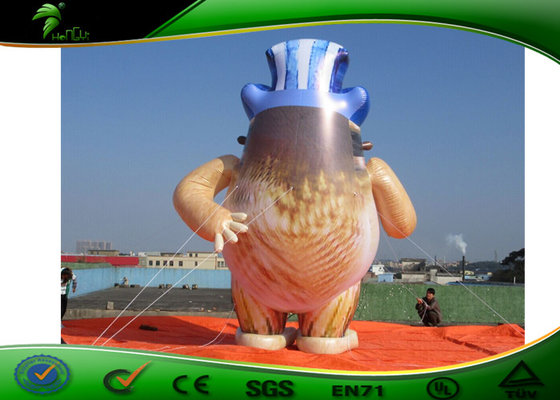 5M Yeti Shaped Custom Inflatable Mascot Helium Advertising Balloons Waterproof