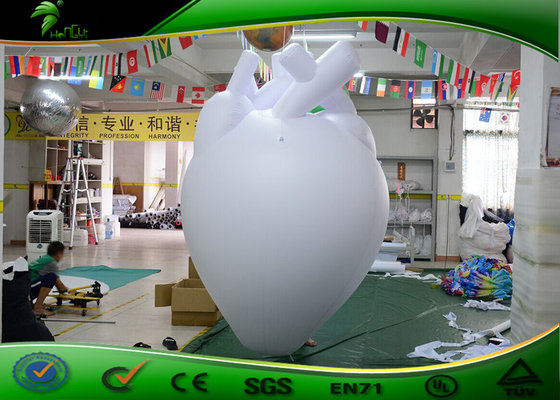 Attractive Advertising Inflatable Model , Inflatable Vinyl Heart Shaped Balloon 2m