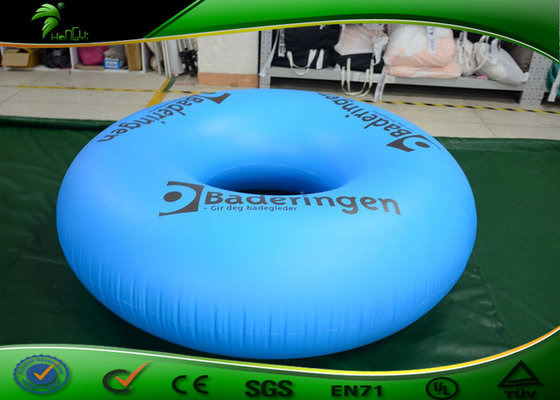 Pool Floating Inflatable Advertising Balloons Blue PVC Swimming Ring For Water Play