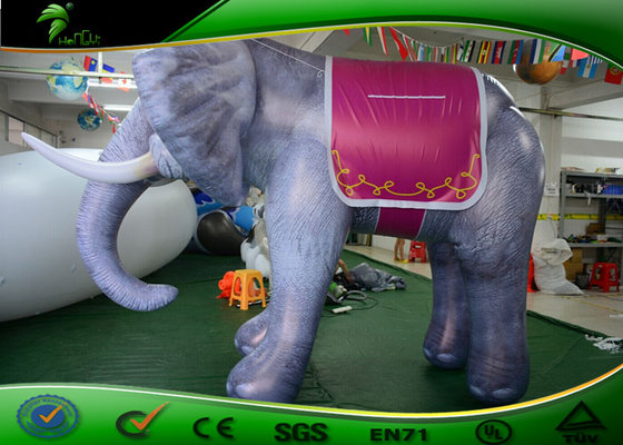 3M 8 ft Tall Inflatable Elephant Large Gray Moving Elephant Balloon For Festival