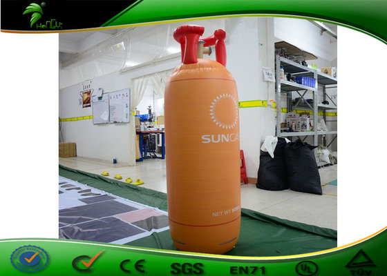 Giant Liquefied Gas Tank Shaped Helium Advertising Balloons With Air Blower