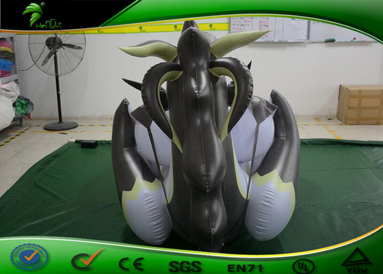 PVC 2.5M high Inflatable Cartoon Characters Grey Sex Dragon With SPH Hole