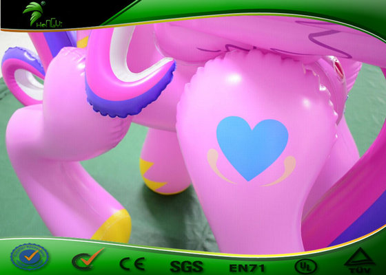 Amazing 2M Inflatable Lovely Princess Pony Pink Blow Up Cartoon Characters