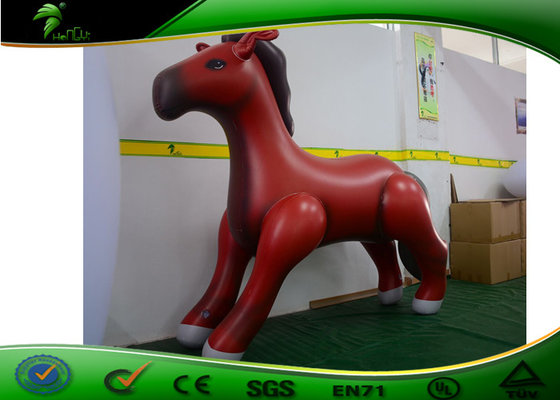 Durable 0.4MM PVC Inflatable Cartoon Characters Horse Animal Toy 3 Years Warranty