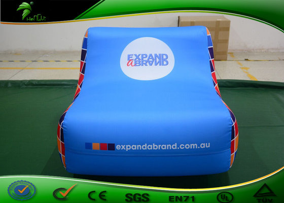Waterproof White Giant Inflatable Shapes Sleeping Sofa Chair / Sofa Bed For Rest
