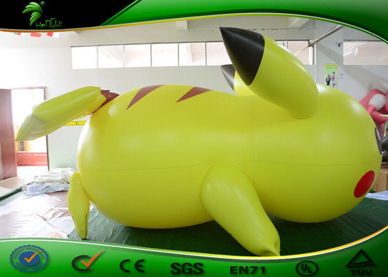 Pikachu 3.5M Long Inflatable Cartoon Characters Lovely Pokemon Figures CE Approval