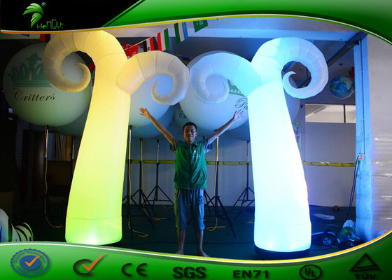Transparent  PVC Inflatable Lighting Decoration / Inflatable Traffic For Party