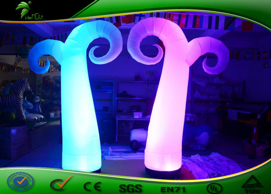 Inflatable Led Light Decoration Cone / Wedding Cone Oxford Cloth Customized