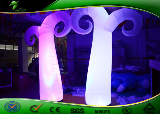 Color Changing Inflatable Led Lighting Tower / Inflatable Lighting Cones 2m