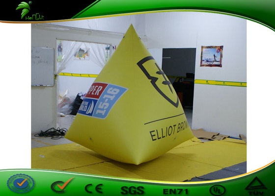 Triangle Swim Inflatable Buoy , Inflatable Sea Buoy Float Advertising Air Balloons