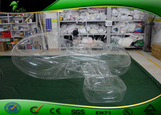 Inflatable Replicas Plane Model / Inflatable Transparent Plane For Water Park