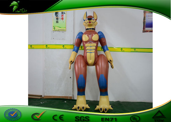 Customized Cartoon Inflatable Sexy Standing Dog / Inflatable Sex Dog With Muscle For Sale