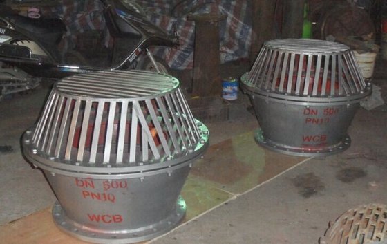 DN500 Welding Steel Pipe Foot Valve With Single Flange PN10 PN16 For Tank Bottom
