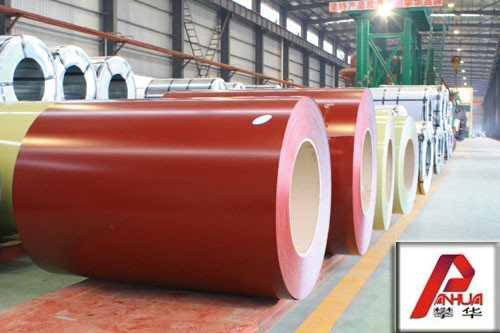 CGCC , EN10169 Prepainted Galvanized Steel Coil / color coated steel coil for wall panel