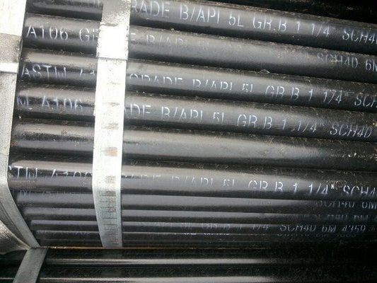 Труба углерода ASTM A106/API 5L Gr.B безшовная стальная, 1-1/4» SCH40