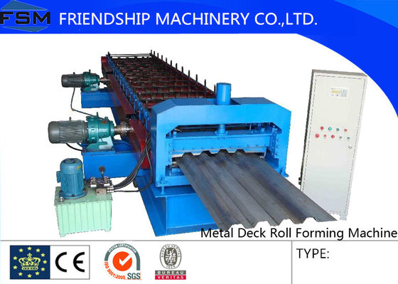 18kw 10m/min 1.5mm GI Metal Deck Roll Forming Machine Use Galvanized Steel Sheet With PLC Control Systerm